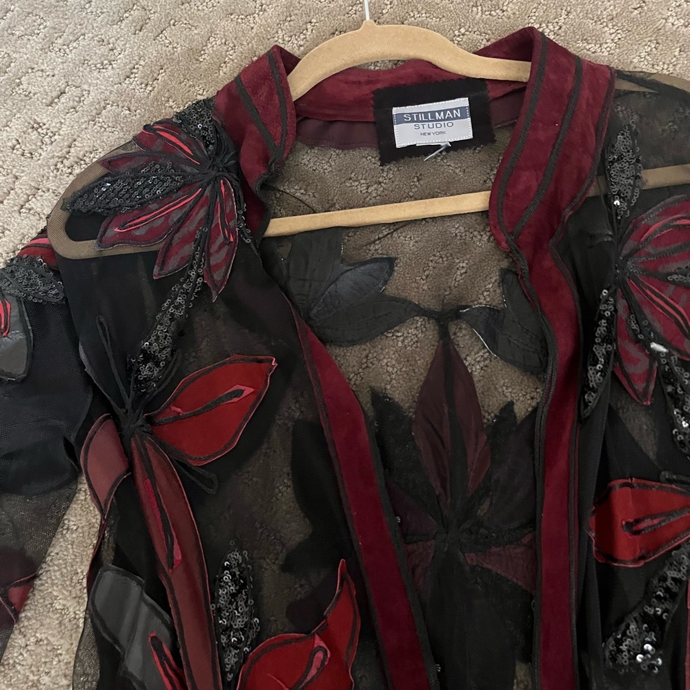 Black And Red Fun Going Out Jacket ! Women’s M/L Stil… - Gem